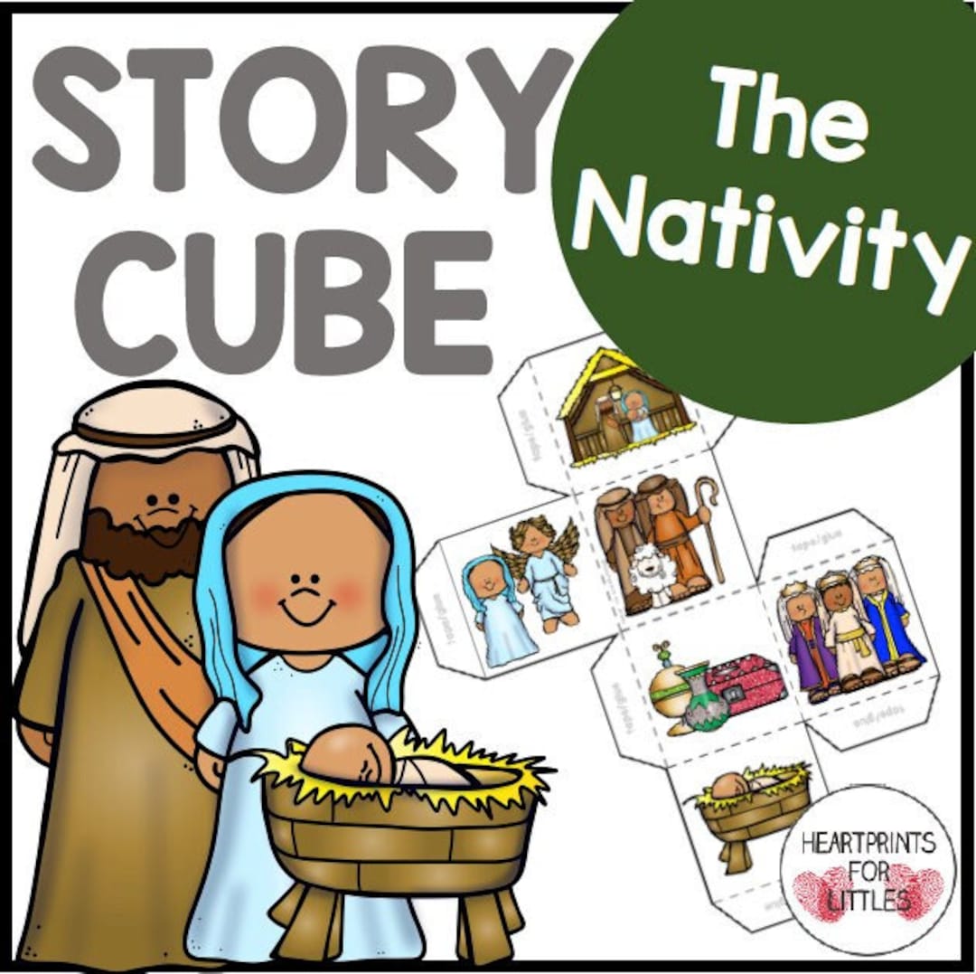 Nativity Story Cube, Bible Game, Sunday School Craft (digital Download ...