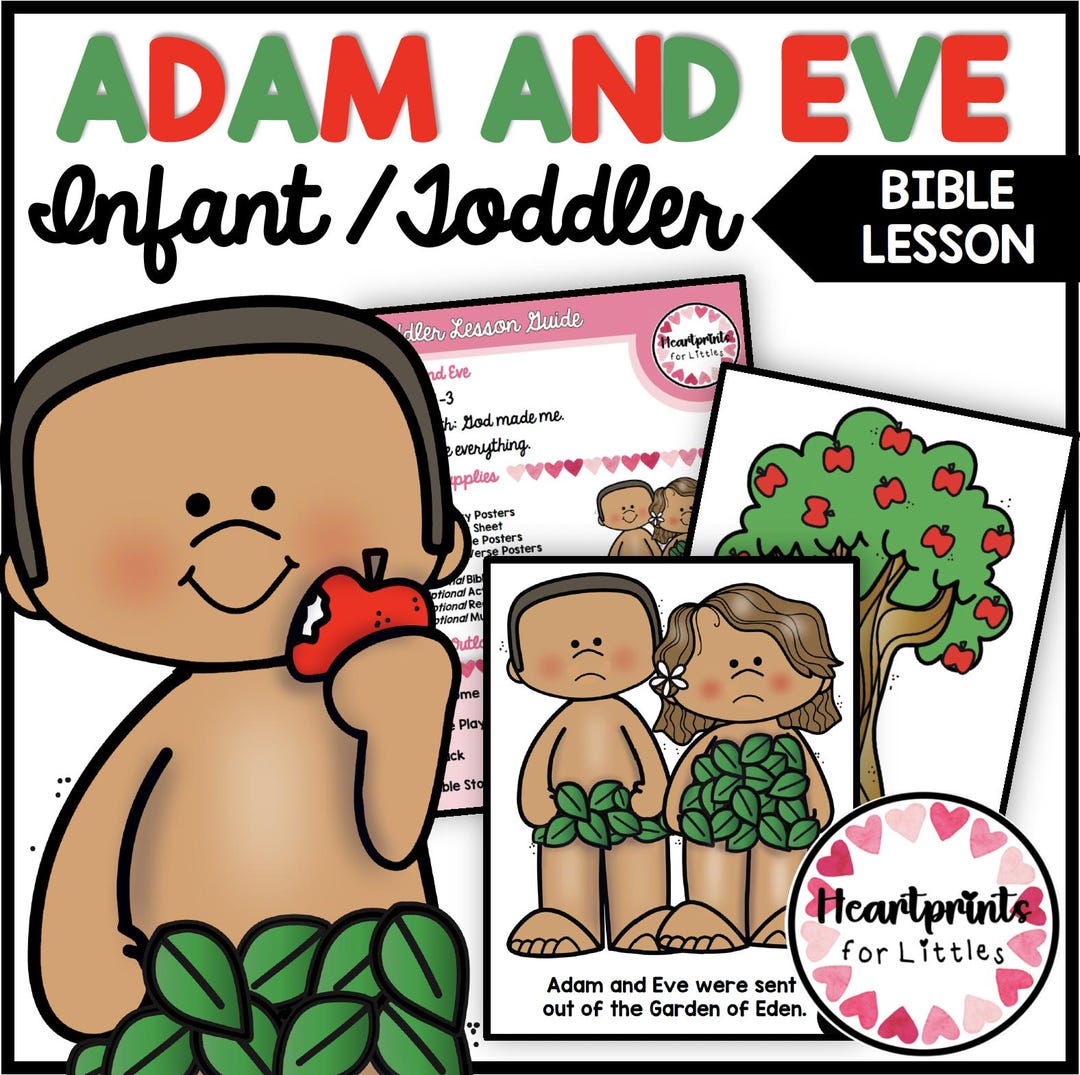 Adam and Eve Bible Lesson, Infant Toddler Curriculum (digital Download ...