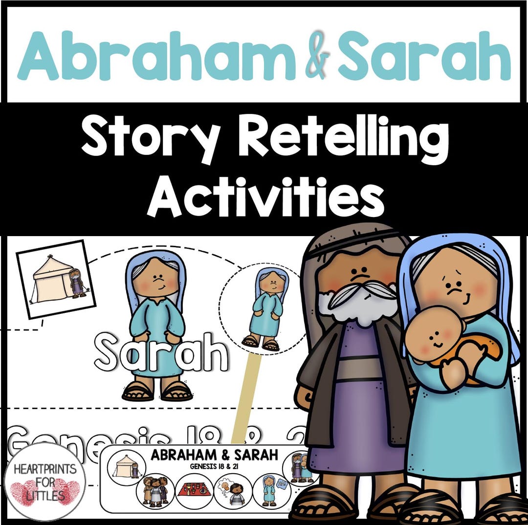 Abraham and Sarah Bible Story Retelling Activities (digital Download ...