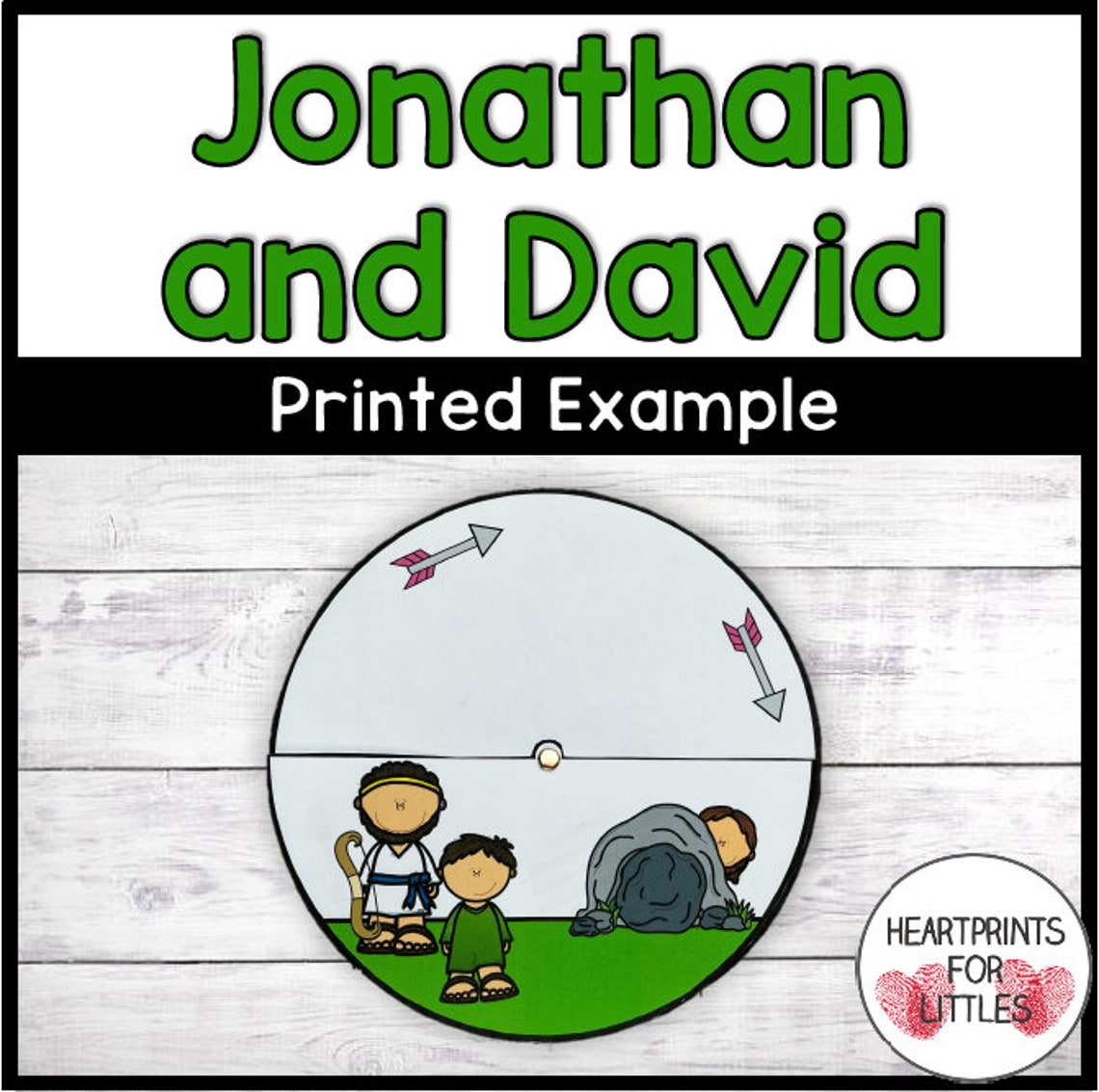 Jonathan and David Bible Craft for Kids, Friendship Covenant Wheel ...