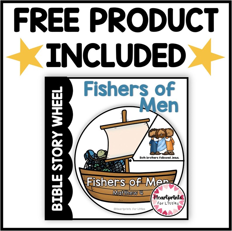 Fishers of Men Bible Story Bundle, Bible Story Activities, 1 FREE ...