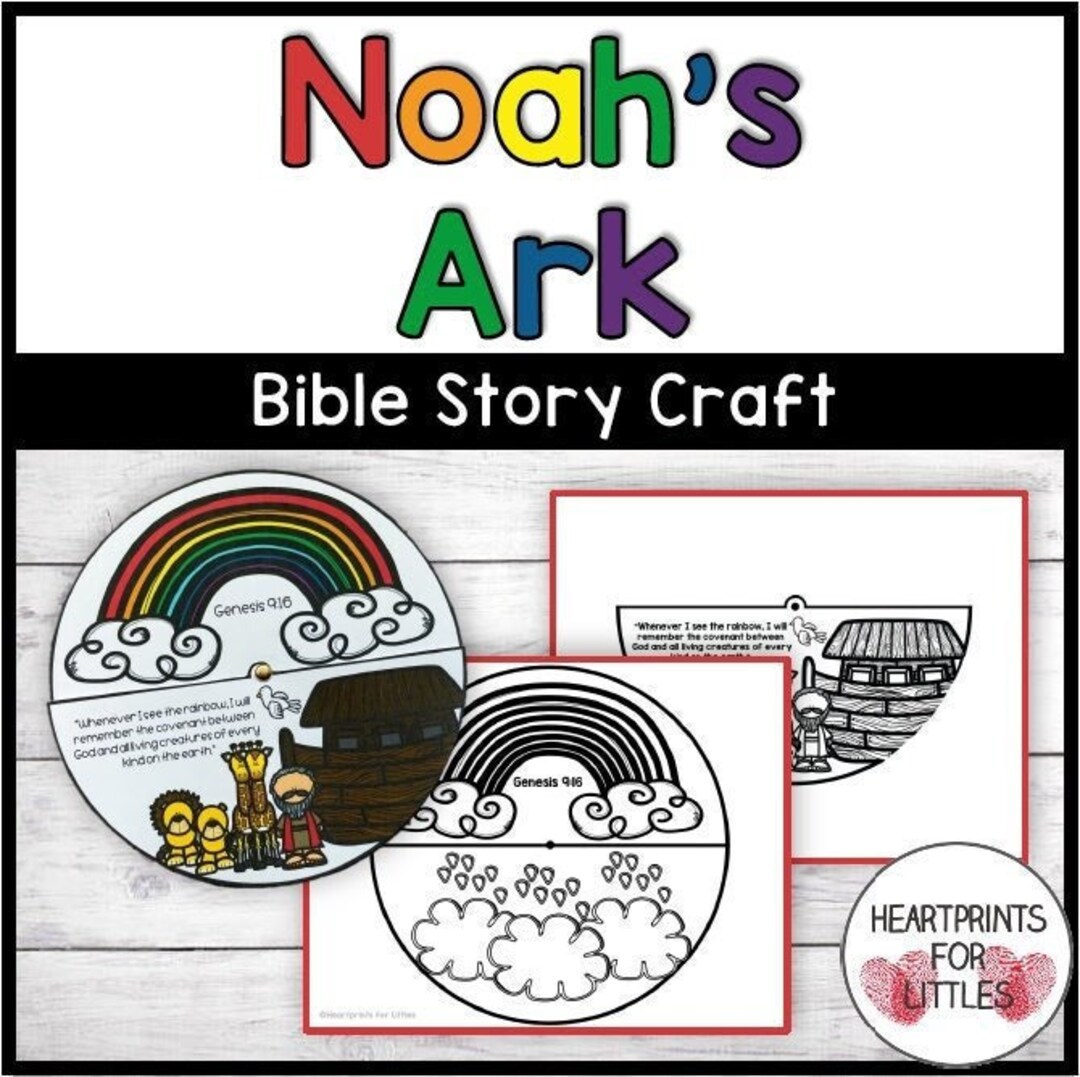 Noah's Ark Bible Craft for Kids Noah's Ark Wheel - Etsy Canada
