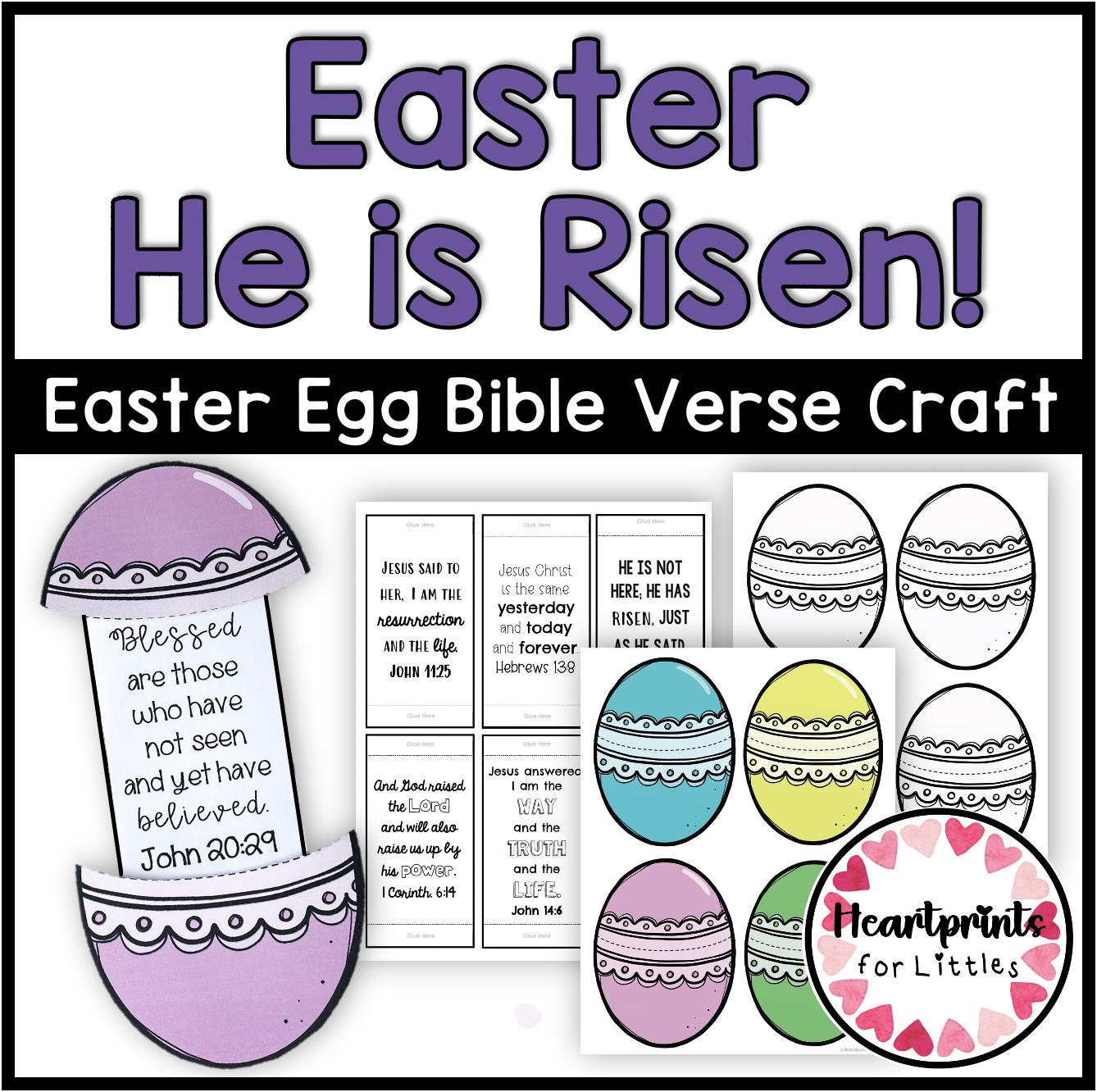 Easter Sunday School Crafts, Bible Verse Activities, Bracelets, Booklet ...