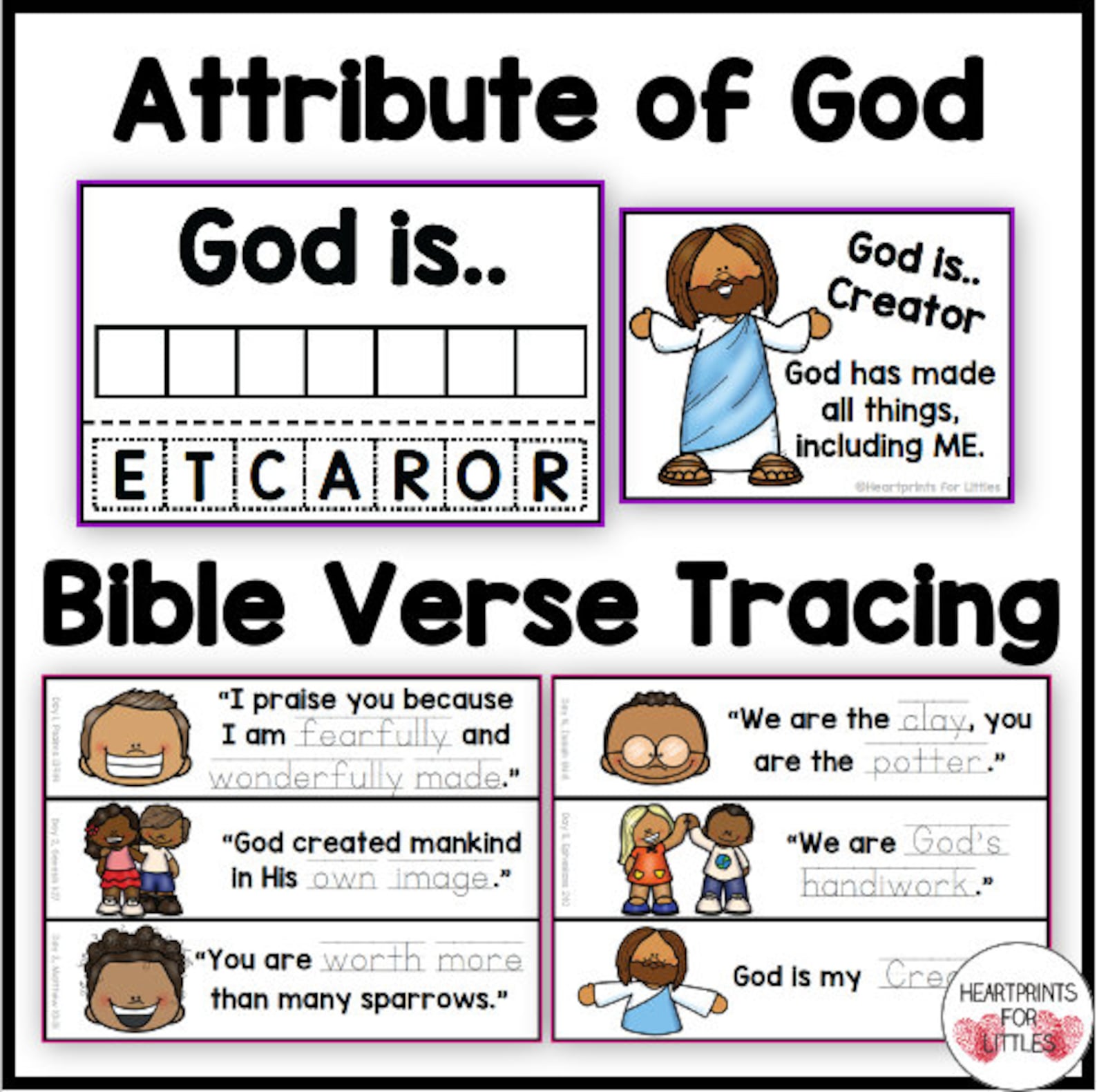 God Made Me Bible Lesson, Homeschool & Sunday School Activities ...