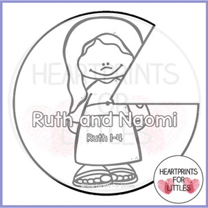 Ruth and Naomi Bible Story Wheel, Bible Craft, Sunday School Activity ...