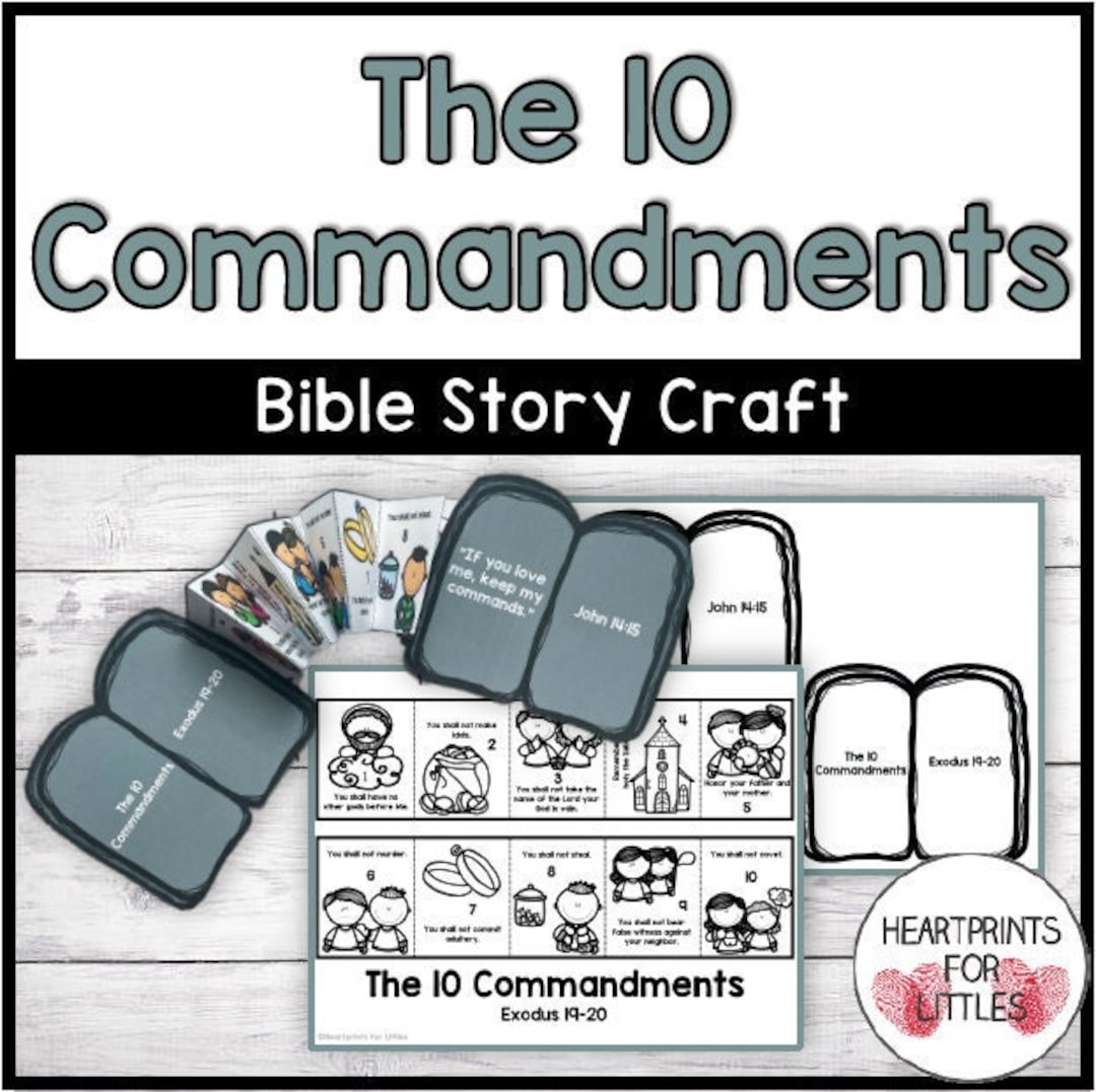 Ten Commandments Crafts For Kids
