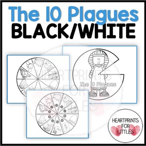 The 10 Plagues of Egypt Bible Story Wheel, Bible Story Craft, Sunday ...
