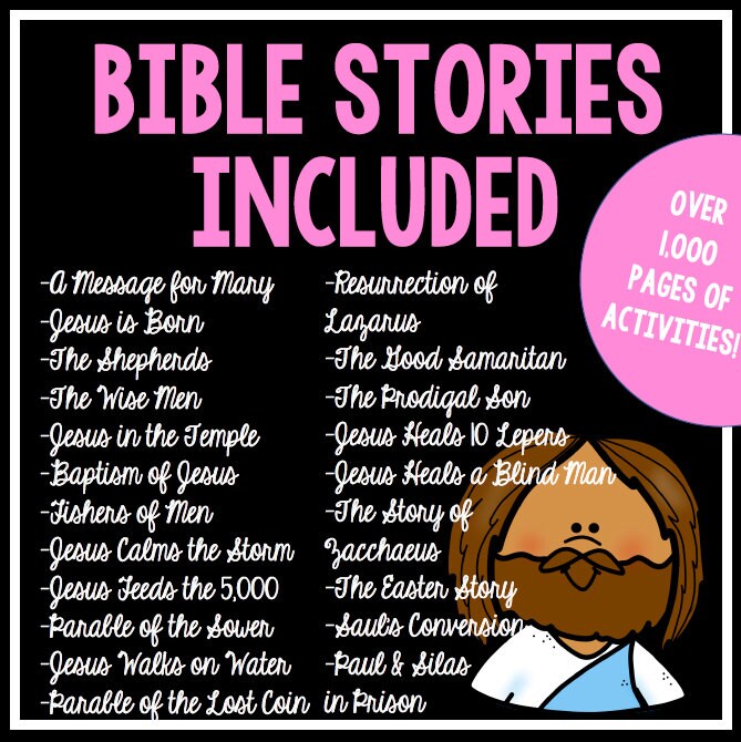 New Testament Bible Story Mega Bundle Homeschool Activities - Etsy