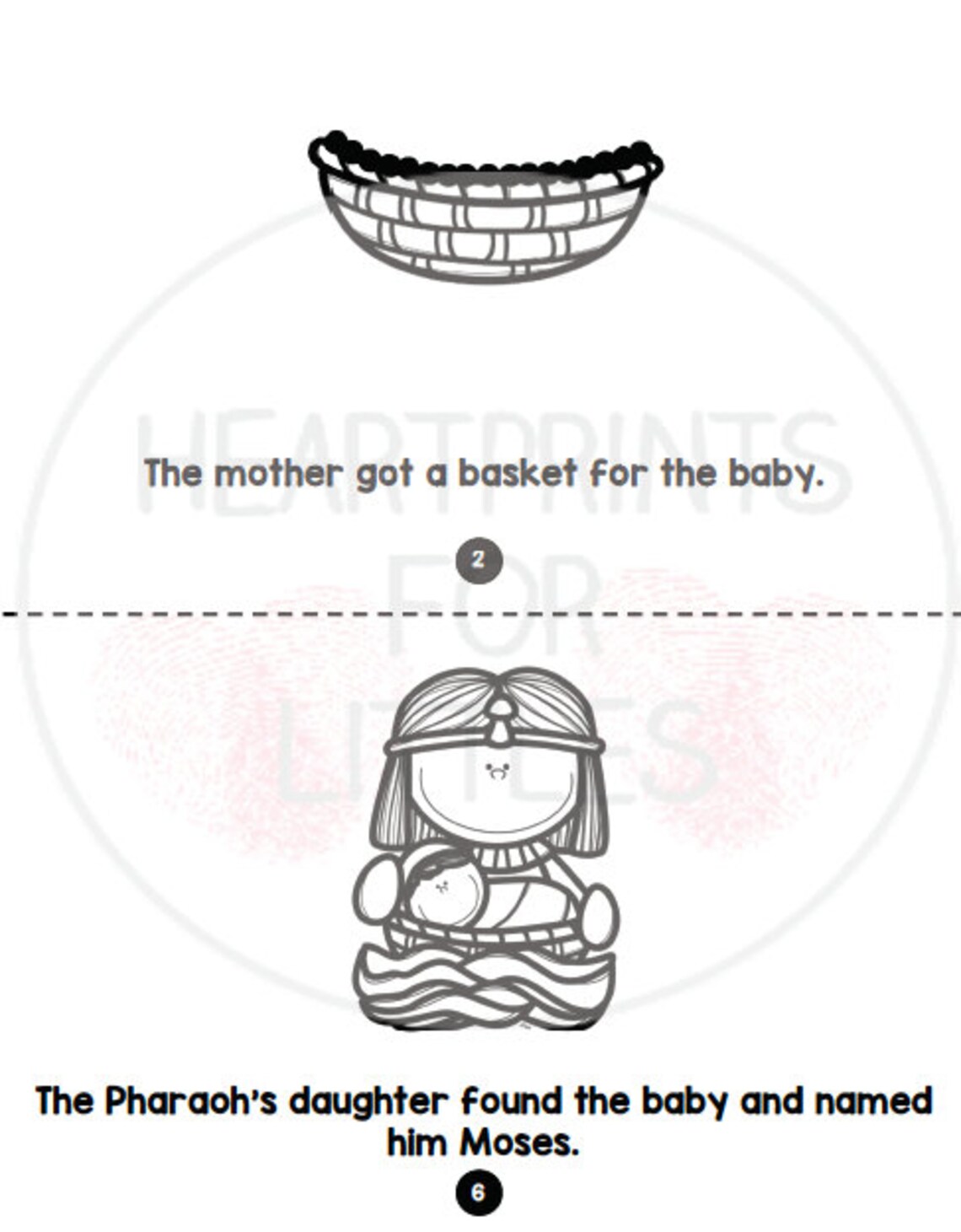 Moses Mini Books 5 Mini Readers Bible Stories for Kids - Etsy