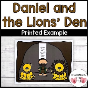 Daniel in the Lions' Den Bible Craft for Kids, Daniel Craft, Sunday ...