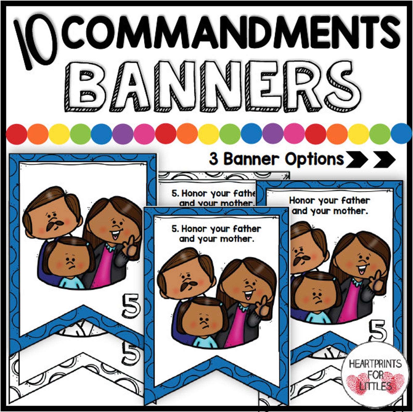 10 Commandments Classroom Banners 10 Commandments Posters - Etsy