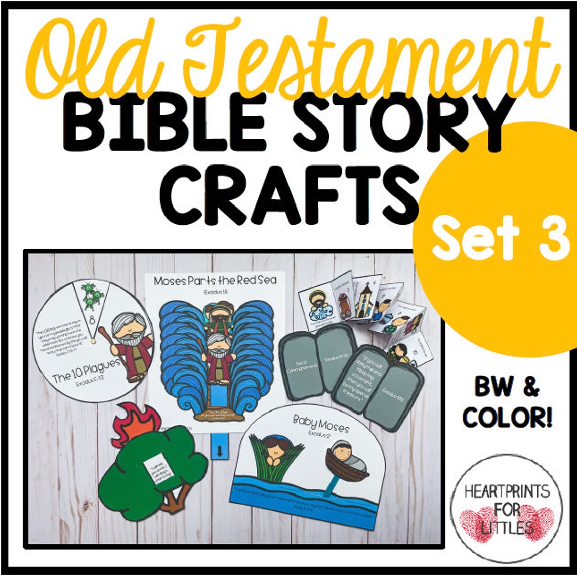 Old Testament Bible Story Crafts-set 3 moses Edition Bible - Etsy