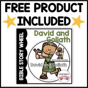 David and Goliath Bible Story Bundle, 5-day Bible Lesson, Sequencing ...