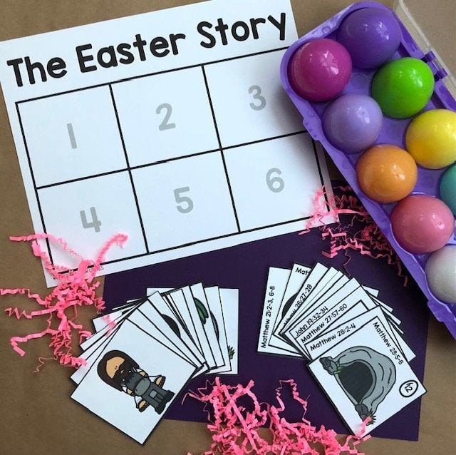 Easter Story Cards Resurrection Eggs Printable Easter Story - Etsy