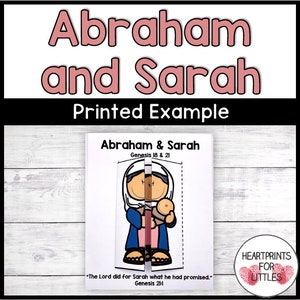 Abraham and Sarah Bible Craft, Birth of Isaac, Sunday School Activity ...