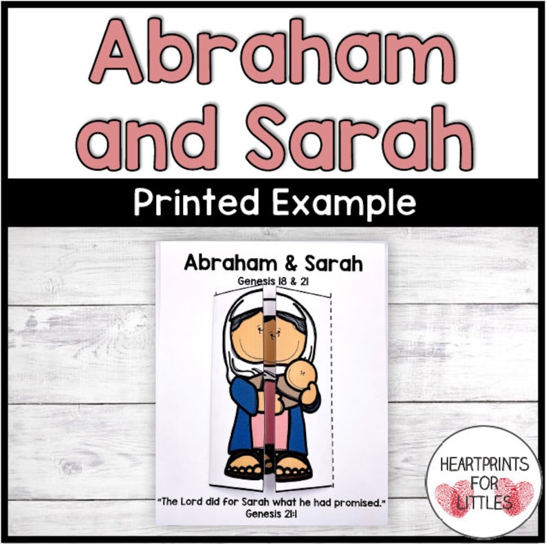 Abraham and Sarah Bible Craft, Birth of Isaac, Sunday School Activity ...
