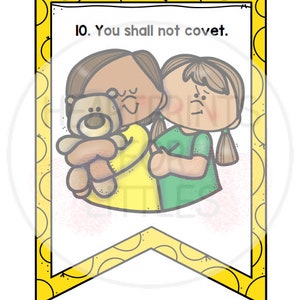 10 Commandments Classroom Banners, 10 Commandments Posters, Bible ...