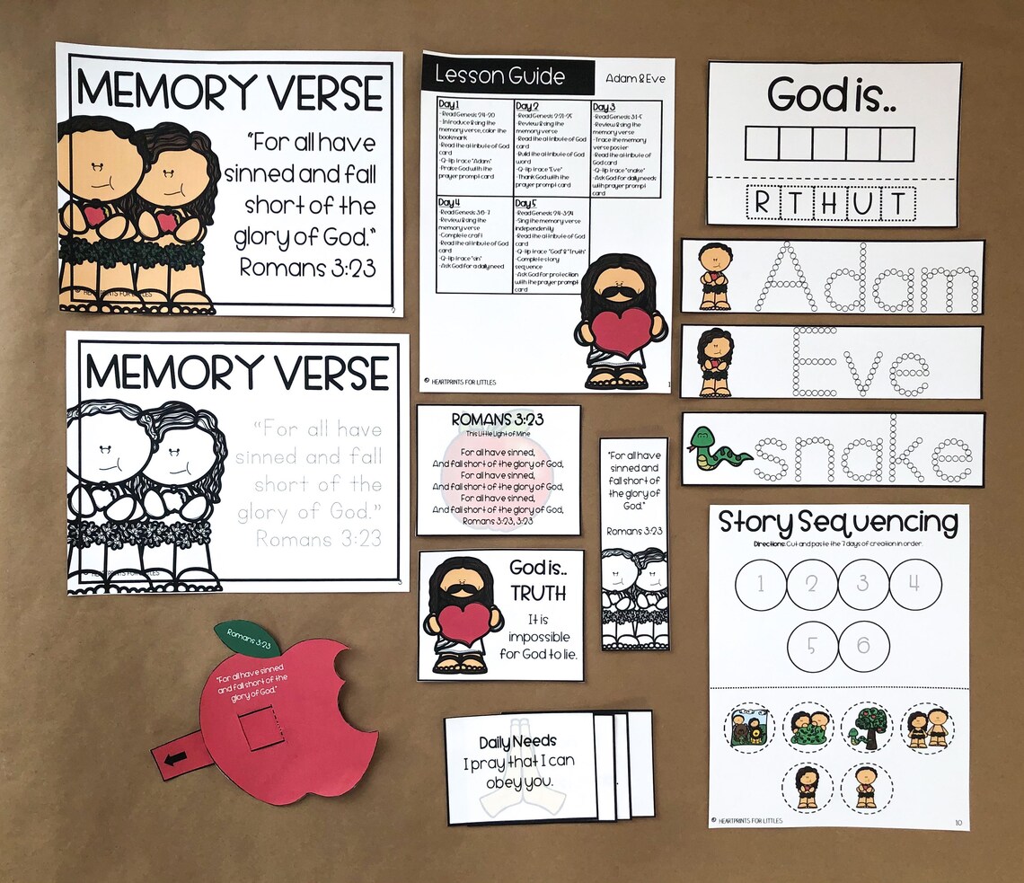 Old Testament Bible Story Mega Bundle Homeschool Activities | Etsy