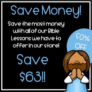 Bible Lesson Mega Bundle, 43 Weeks of Bible Lessons for Kids ...