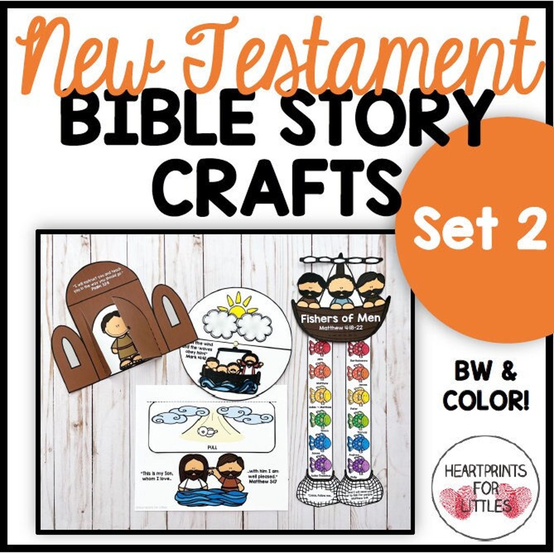 New Testament Bible Story Crafts-set 2, Bible Crafts, Homeschool ...
