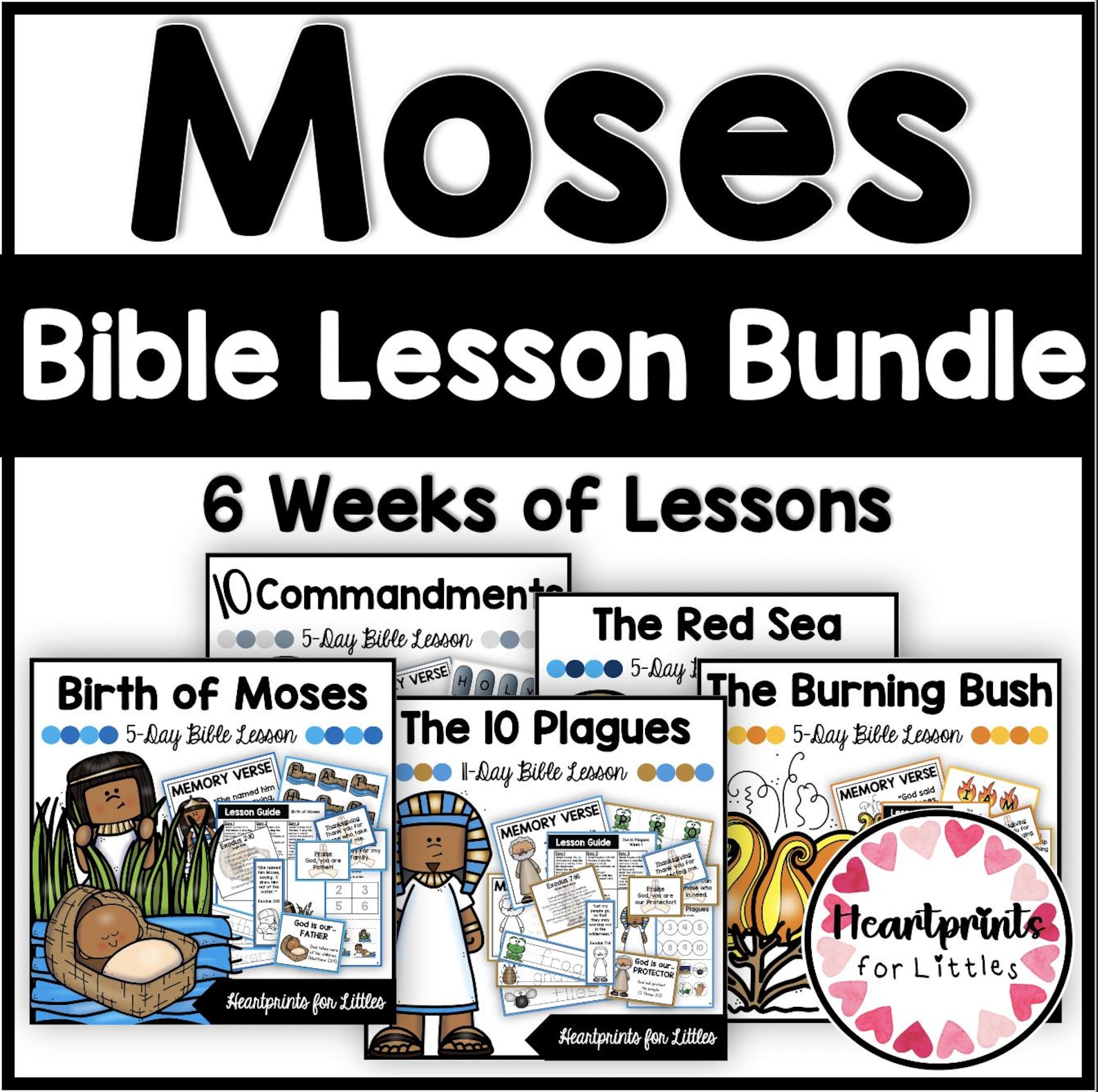 Moses Bible Lesson Bundle, Activities & Crafts (digital Download) - Etsy