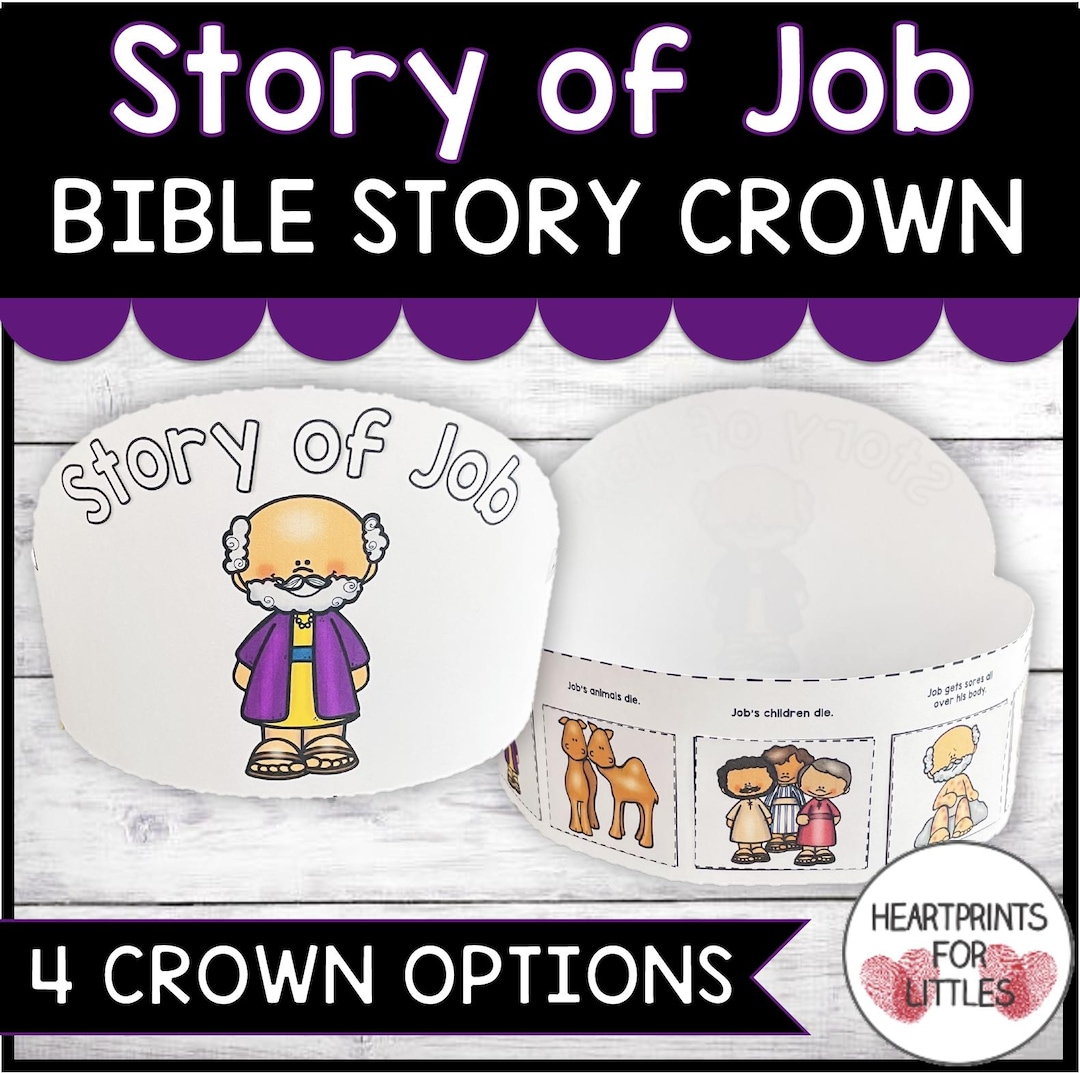 The Story of Job Bible Story Crown, Bible Headband, Christian Craft ...