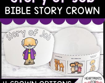 Job Bible Story Craft, Story of Job Bible Lesson, Christian Homeschool ...