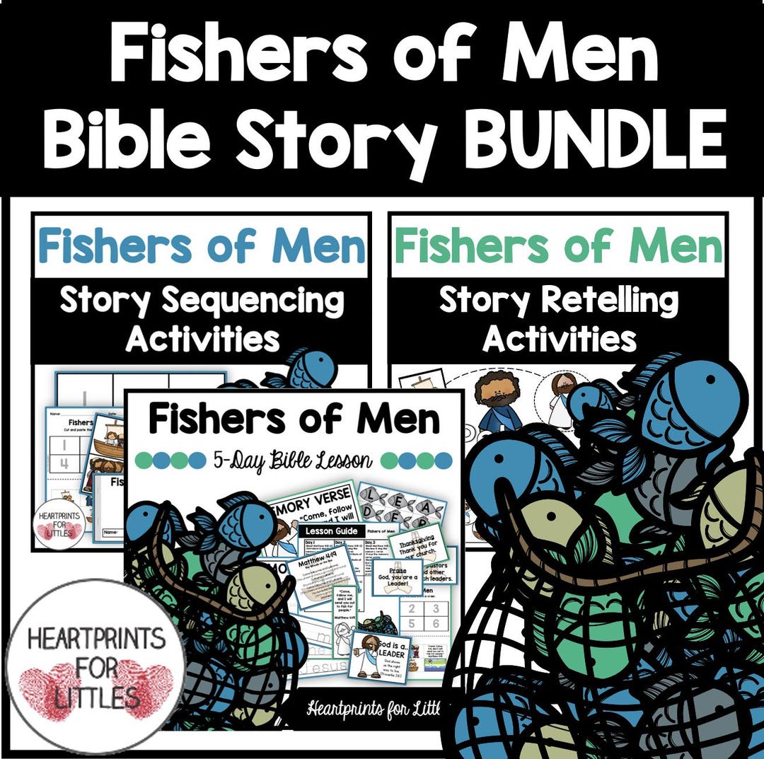 Fishers of Men Bible Story Bundle, Matthew 4, 5-day Bible Lesson ...