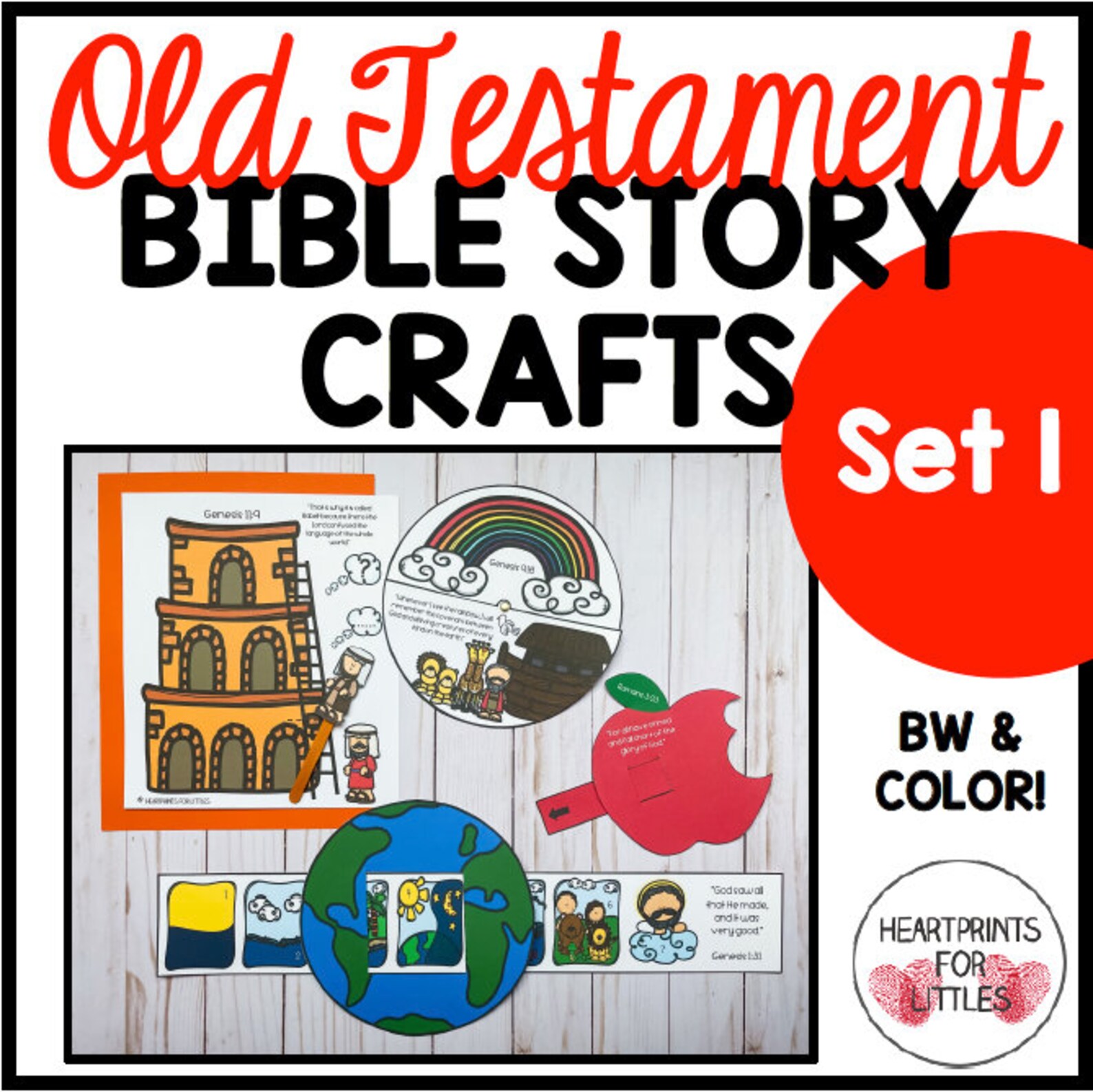 Old Testament Bible Story Crafts Bundle 24 Bible Crafts for - Etsy