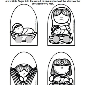 Bible Story Finger Puppets, Bible Crafts, Homeschool Printable, Sunday ...