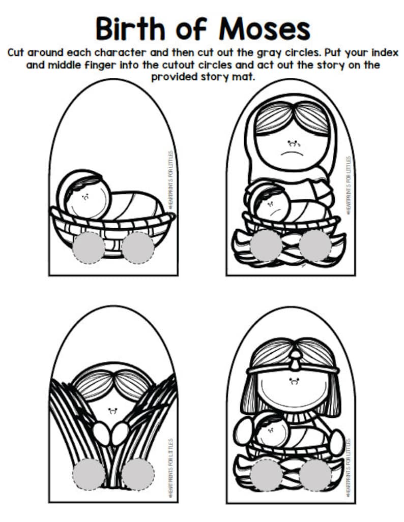 Bible Story Finger Puppets, Bible Crafts, Homeschool Printable, Sunday ...