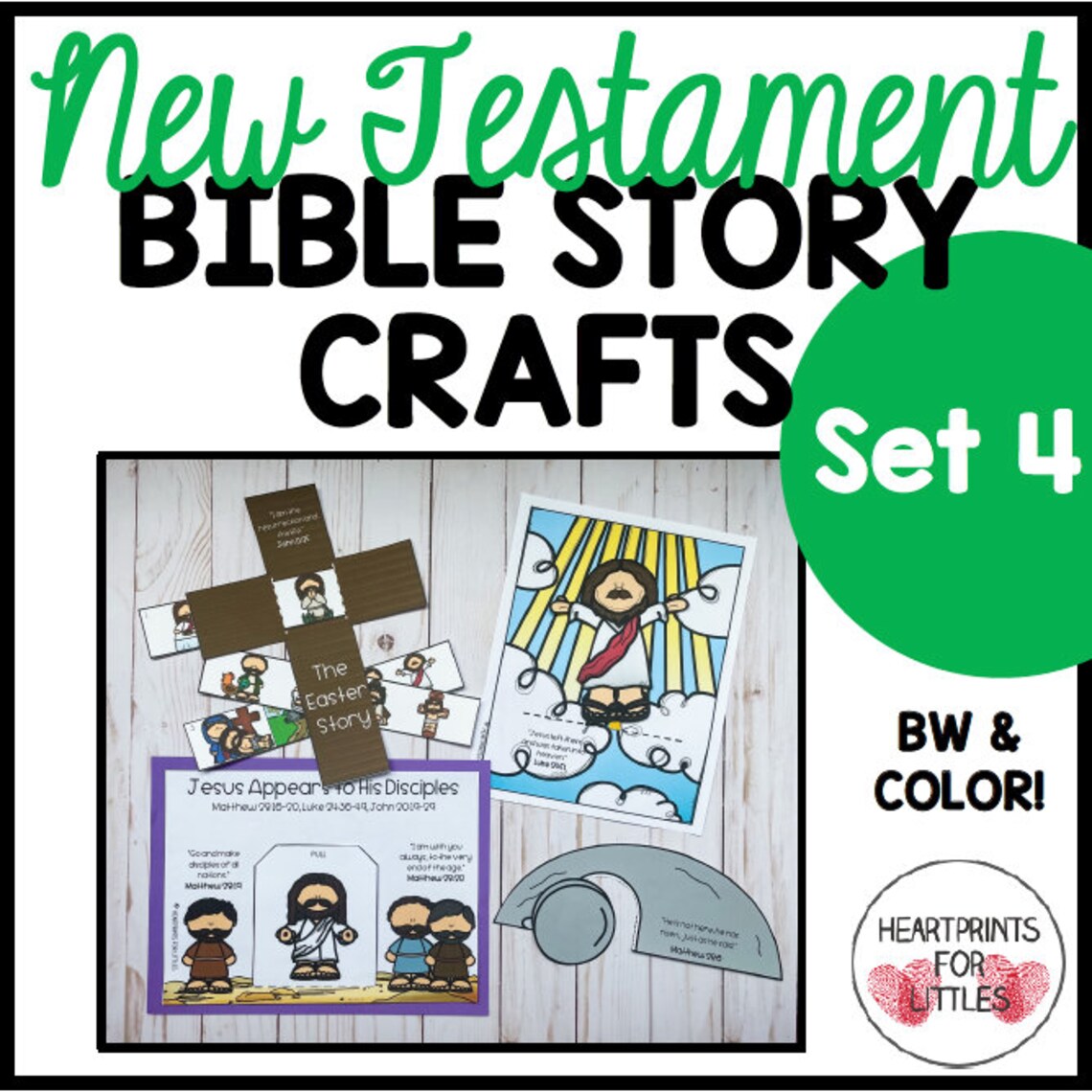 New Testament Bible Story Crafts Bundle 24 Bible Crafts for - Etsy