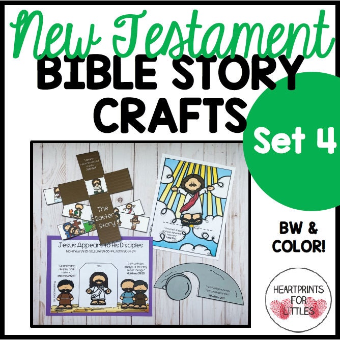 New Testament Bible Story Crafts Bundle 24 Bible Crafts for - Etsy
