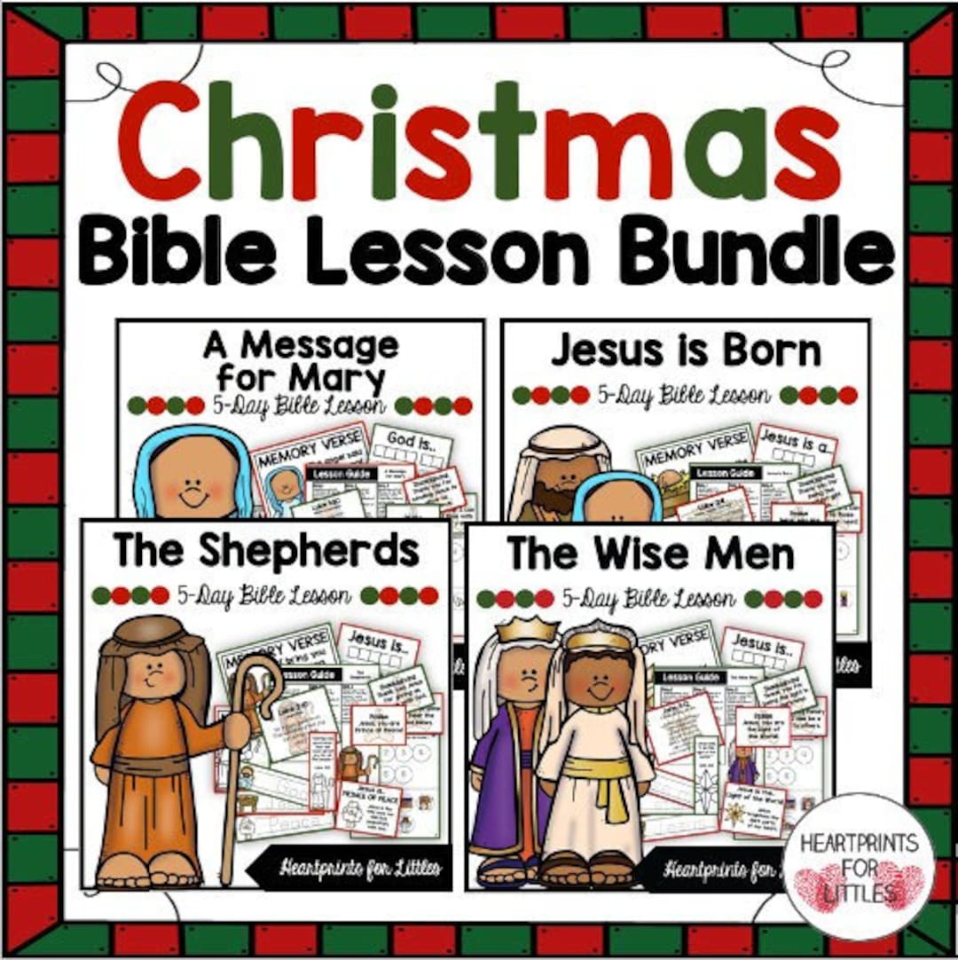 Christmas Bible Lesson Bundle, the Nativity, Bible Activities and ...