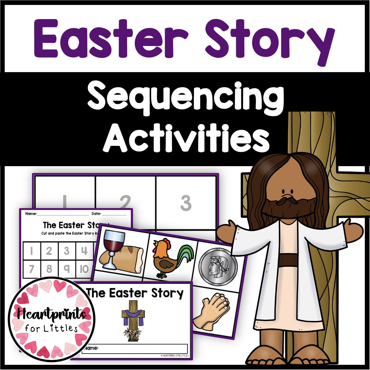 Easter Story Sequencing Activities, Printable Resurrection Eggs ...