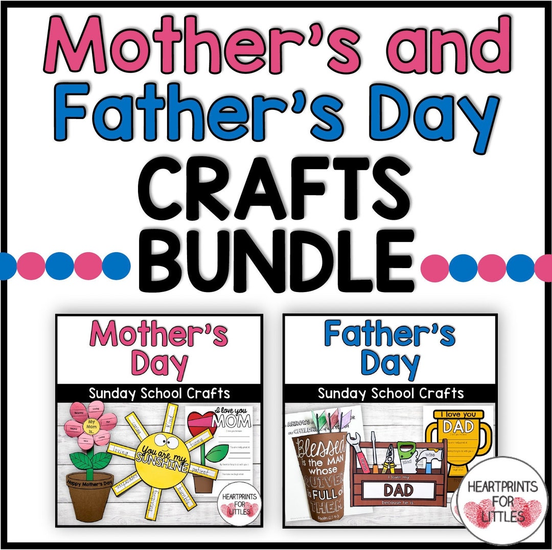 Mother's Day and Father's Day Craft Activities BUNDLE, Holiday Crafts ...