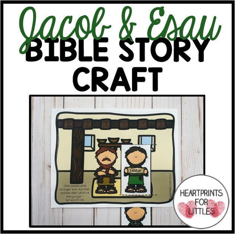 Jacob and Esau Bible Craft for Kids Sunday School Craft - Etsy UK