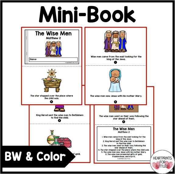 The Wise Men Bible Story Sequencing Activities for Kids the - Etsy ...