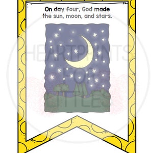 7 Days of Creation Classroom Banners, Bible Decorations, Church ...