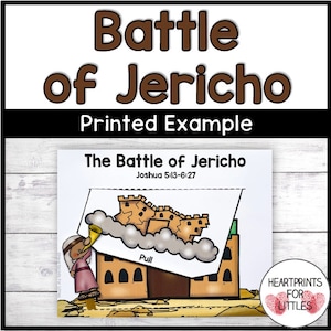 Joshua and the Battle of Jericho Bible Craft, Sunday School Activity ...
