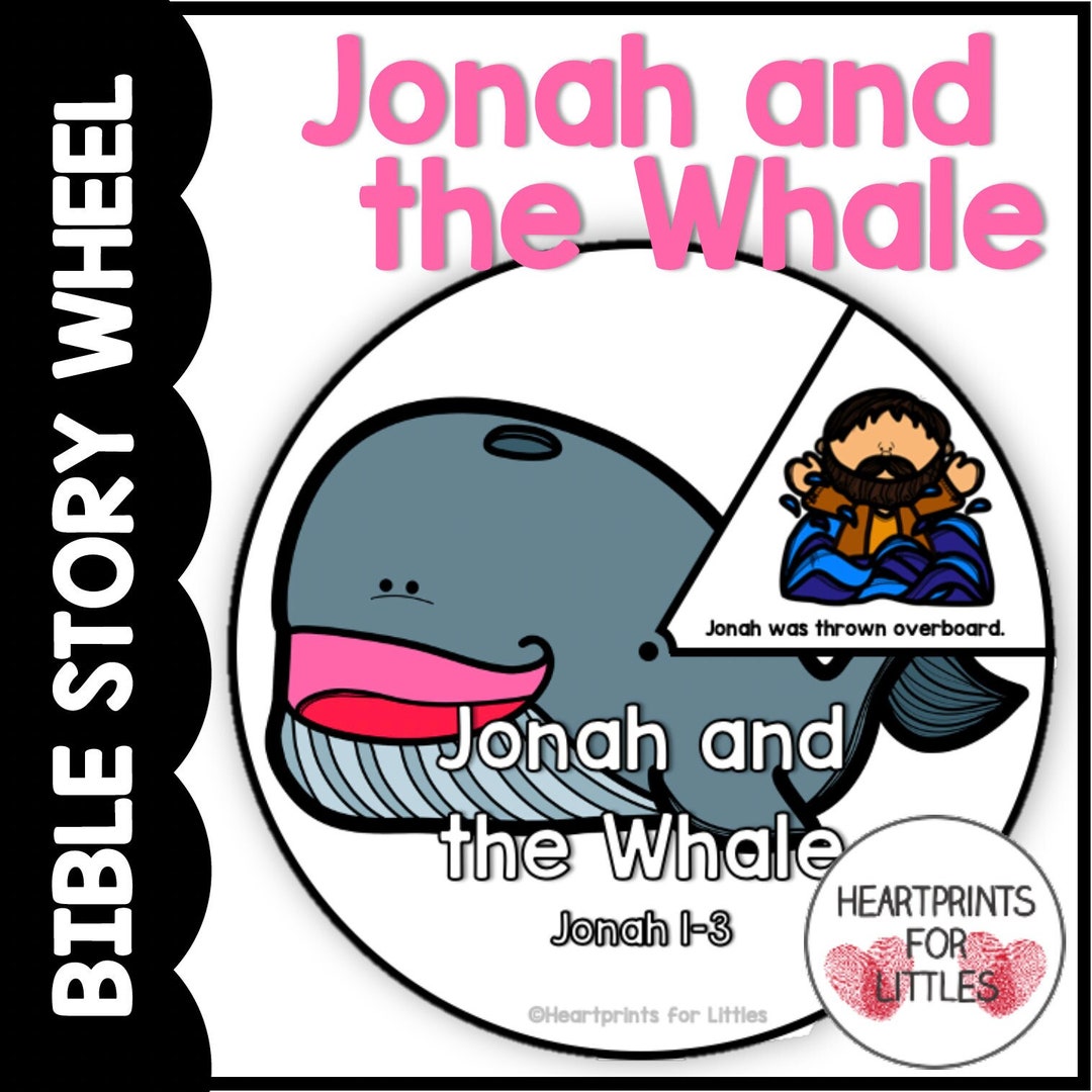 Jonah and the Whale Bible Story Wheel, Jonah 1-3, Bible Craft, Sunday ...
