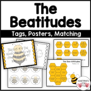 Beatitudes Bible Craft Activities, Sermon on the Mount (digital ...