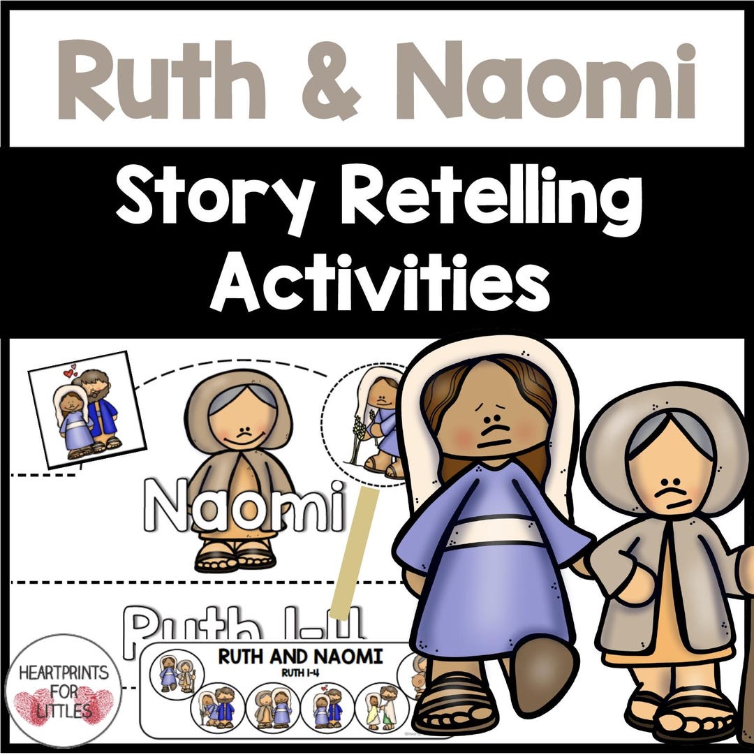 Ruth and Naomi Bible Story Retelling Activities (digital Download) - Etsy