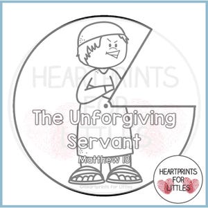 The Parable of the Unforgiving Servant Bible Story Wheel, Bible Craft ...