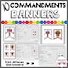 10 Commandments Classroom Banners, 10 Commandments Posters, Bible ...
