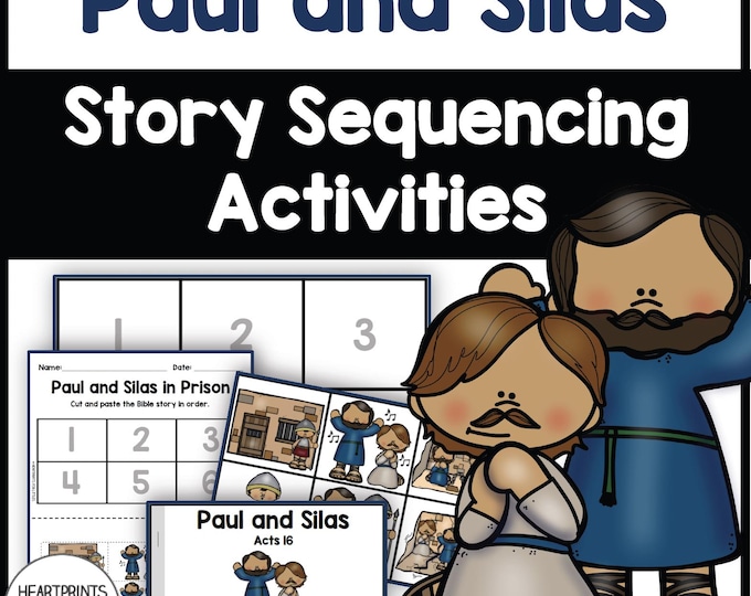 En Español, Pablo Y Silas En La Cárcel Historia Bíblica Actividad, Paul ...