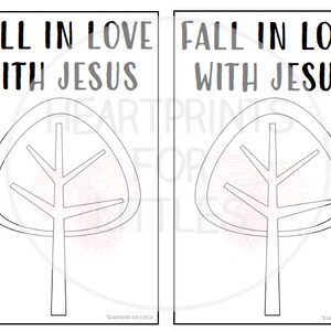 Fall in Love With Jesus Crafts, Finger Painting, Coloring (digital ...