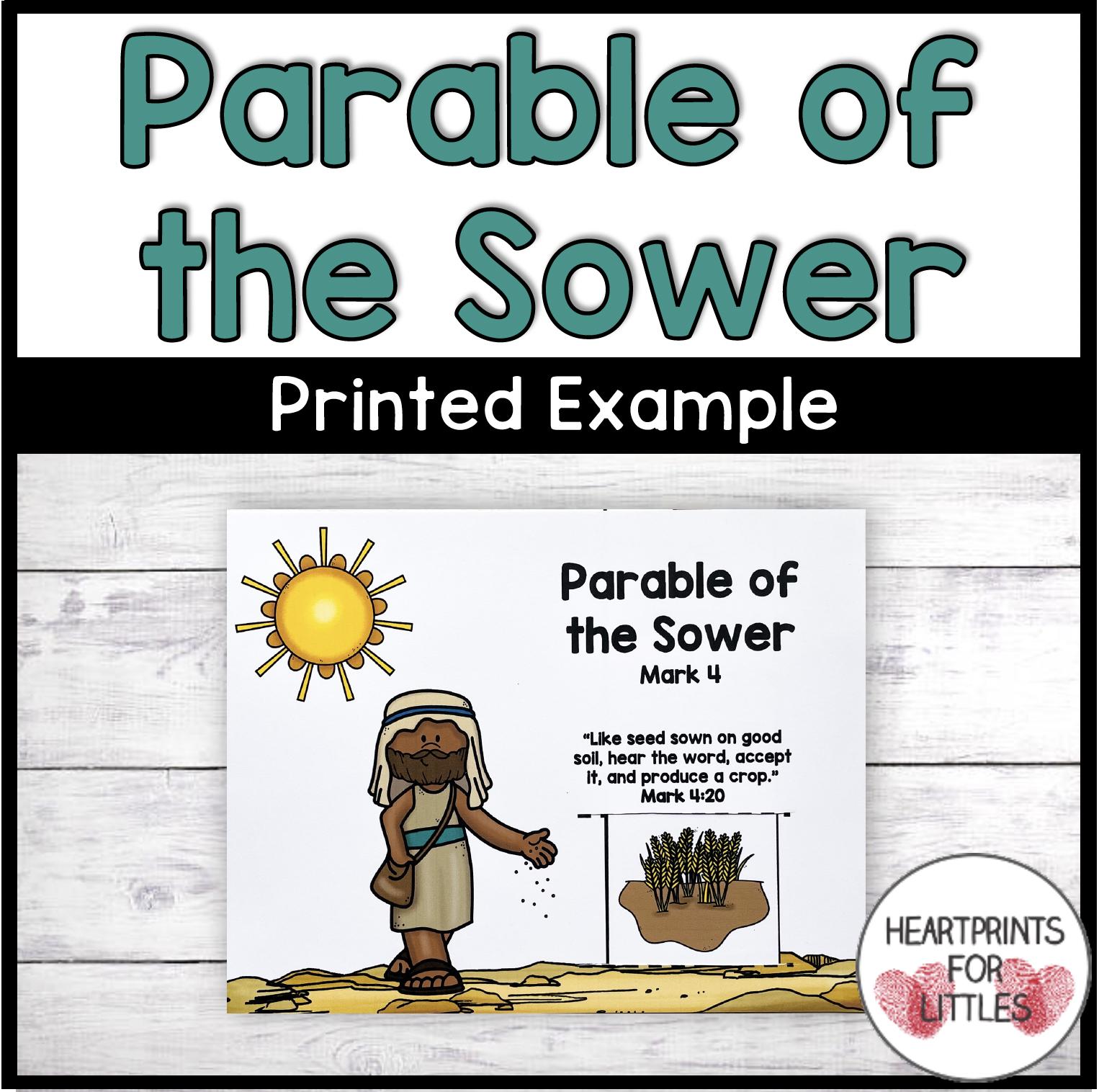 Parable of the Sower Bible Craft, Sunday School Activity and Craft ...