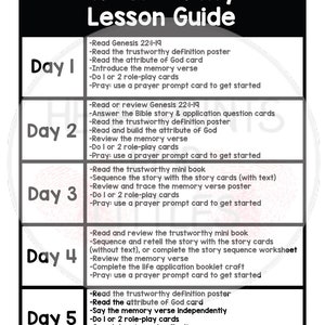 Trustworthy Bible Lesson and Activities, Building Biblical Character ...