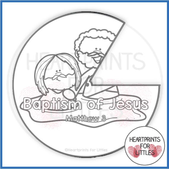 Sunday School Coloring Page The Baptism Of Jesus Sunday